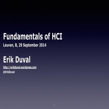 Fundamentals of HCI: intro and assignment | PDF