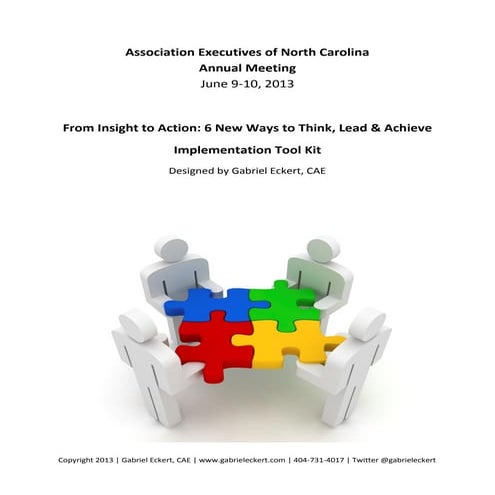 2014 aenc from insight to action handout | PDF