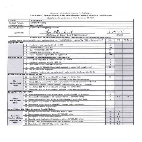 2014 Annual CFO Report | PDF