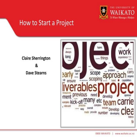 Top tips to starting a project | PPT