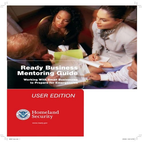 Ready business mentoring guide for business emergency preparedness | PDF