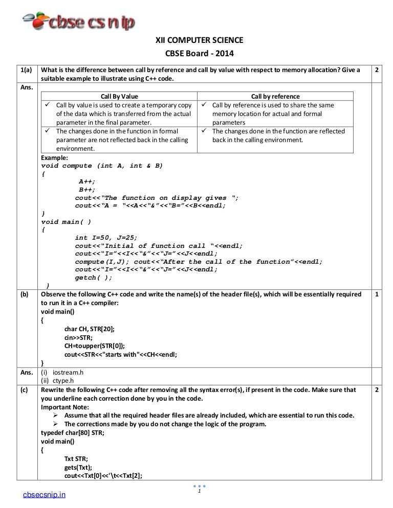 2014 computer science_question_paper