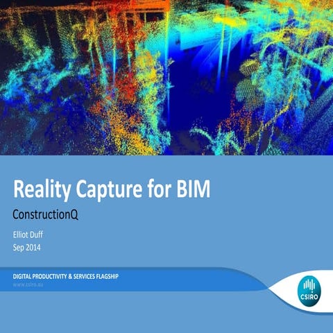 2014 Reality Capture for BIM | PPTX | 3-D Graphics | Computer Software ...