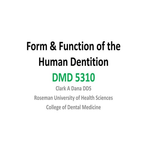 Form and Function Course Introduction | PPTX