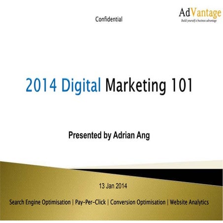 2014 Digital Marketing 101 | PDF