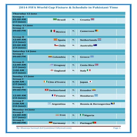 2014 fifa wc_fixture_in_pakistan_time | PDF