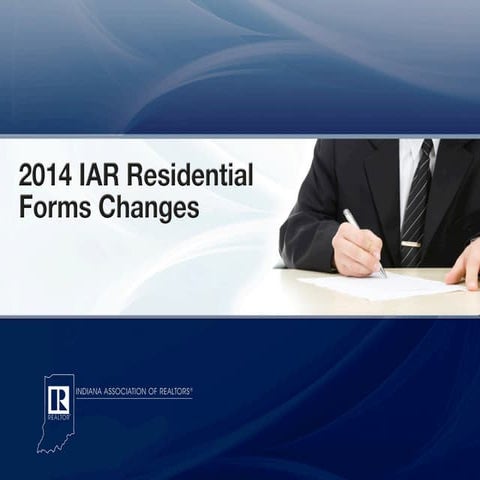 2014 IAR Residential Forms Changes | PPT