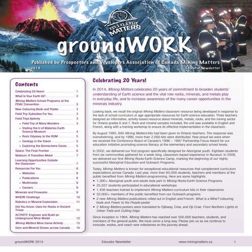 2014 groundWORK Newsletter | PDF