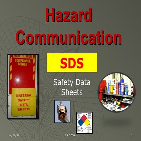 Hazard Communication Safety Course 2014 | PPT