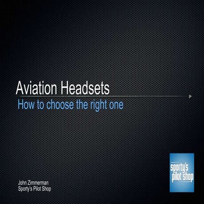 Aviation Headsets: how to choose the right one | PPTX