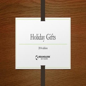 2014 holiday gifts theresa | PPT