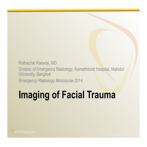 Imaging of Facial Trauma | PDF