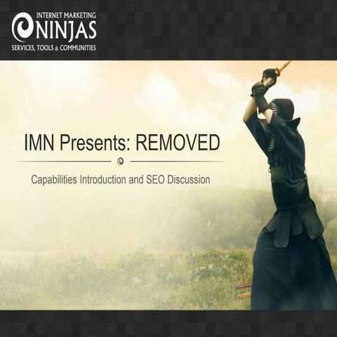 Internet Marketing Ninjas Reviews of Services (Sample Intro) | PPT