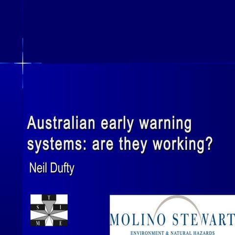 Are Australian early warning systems working? | PPT
