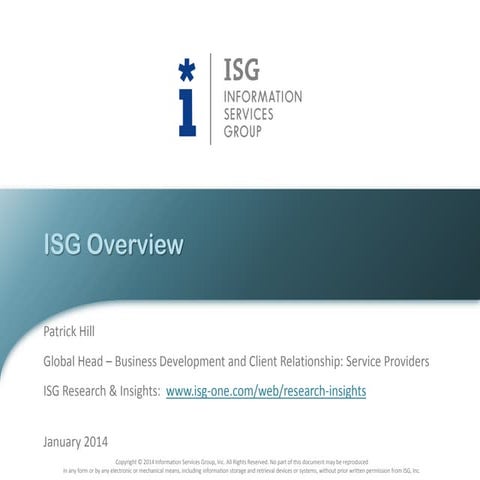 2014 ISG and Momentum overview pch march | PPT
