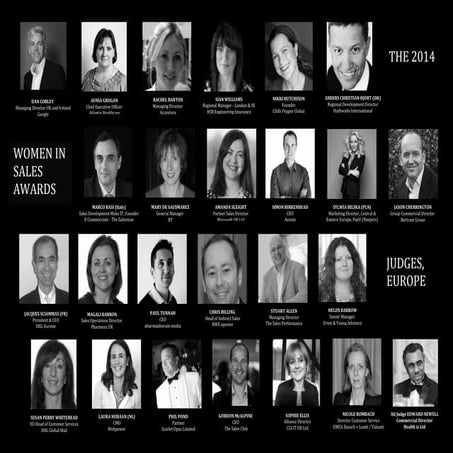 2014 Women In Sales Awards Judges | PDF