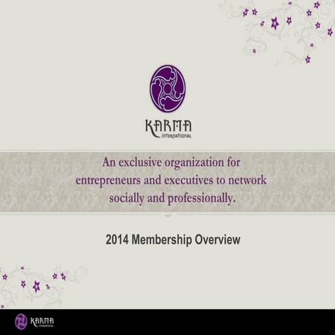 2014 Karma Membership Overview | PDF | Television | Entertainment