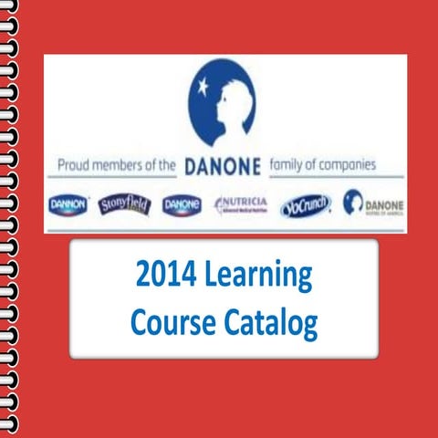 Danone 2014 Learning Catalog | PDF