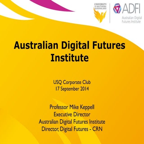 Australian Digital Futures Institute | PDF | Education