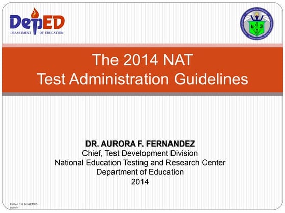 Nat examiner's handbook grade 6 2015 | PDF