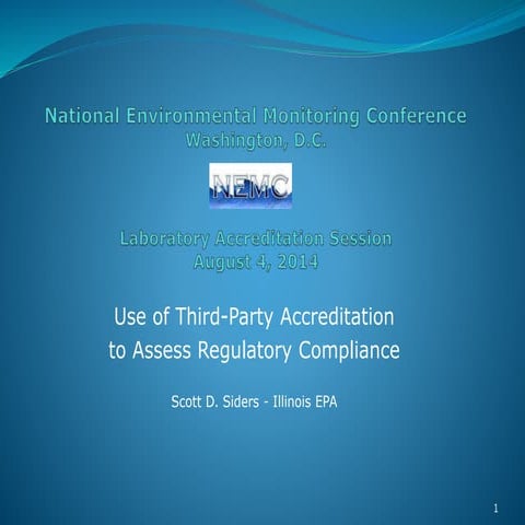 Use of Third-Party Accreditation | PPT