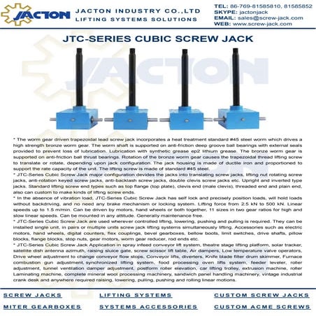 Synchronize lift platform lead screw jacks, synchronized electric tab…