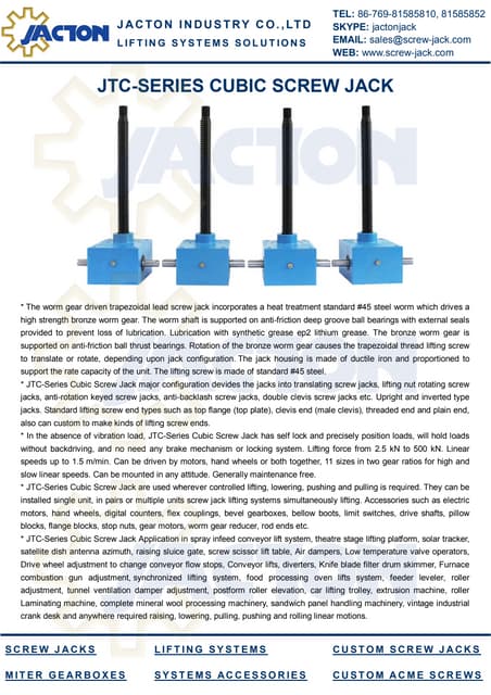 Synchronize heavy load screw positioning table, synchronized screw jack ...