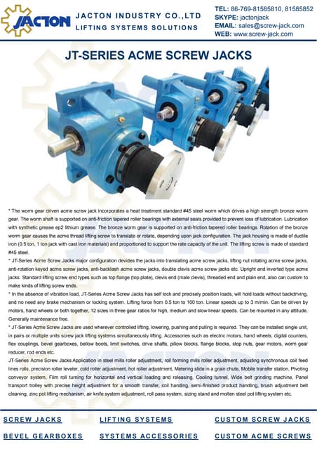 Electric synchronization precision screw jack system, motor synchro ...