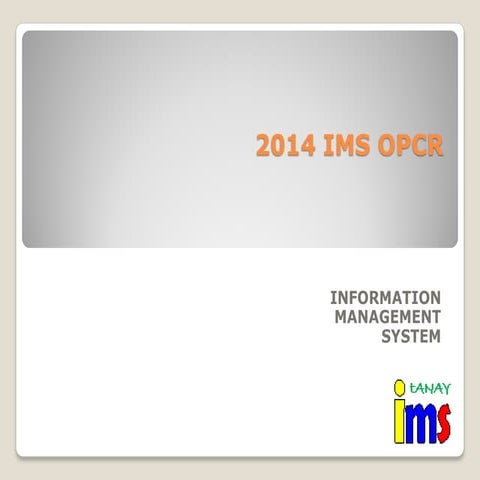 2014 opcr presentation | PDF