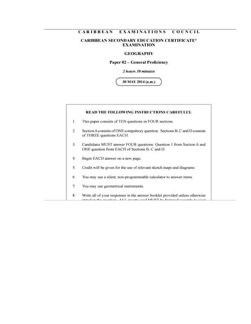 Information Technology CSEC~January 2019 P1 (1). Past Paper | PPT