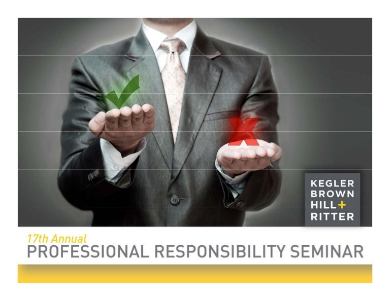 2014 Professional Responsibility Seminar