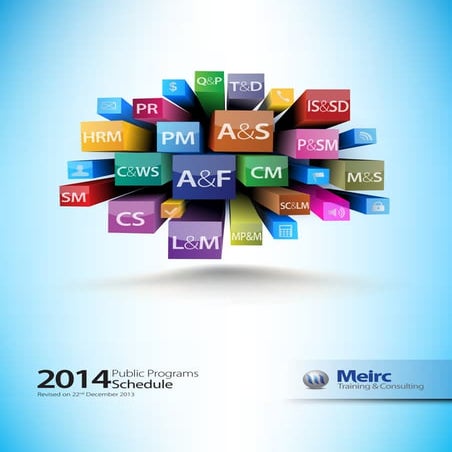 Meirc 2014 Public Programs Schedule | PDF