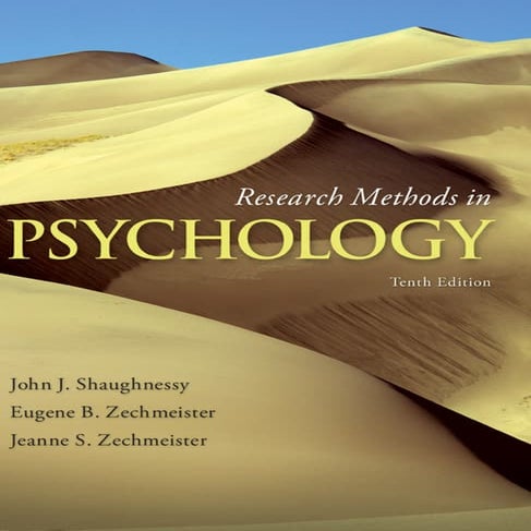 12345 Research Methods in Psychology. Pdf | PDF