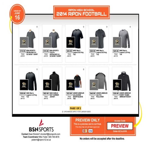 2014 ripon football ripon high school(2) | PDF | Sports Equipment | Sports