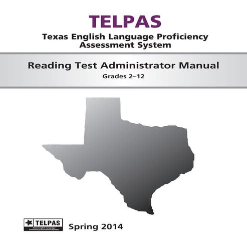2014 telpas reading_test_manual | PDF | Standardized Testing ...
