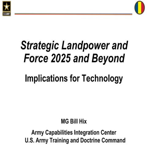 TRADOC OE Operational Environment 2010-2025 | PPTX