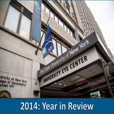 SUNY College of Optometry: 2014 Year in Review | PPTX
