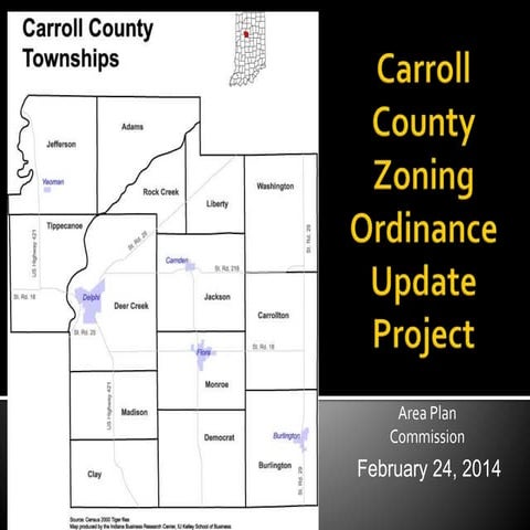 2014 zoning presentation for Carroll County, Indiana | PPTX