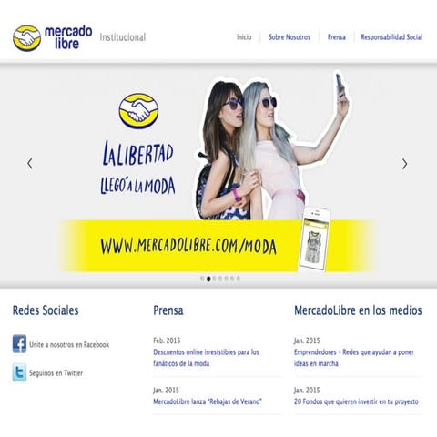 Mercado Libre's Website | PPT