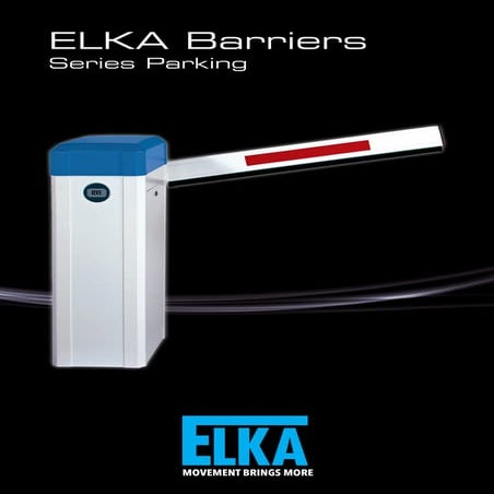 ELKA Barriers Series Parking | PDF