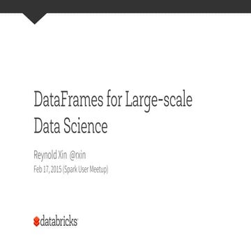Introducing Dataframes In Spark For Large Scale Data Science Ppt 4889