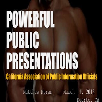 Powerful Public Presentations | PPTX