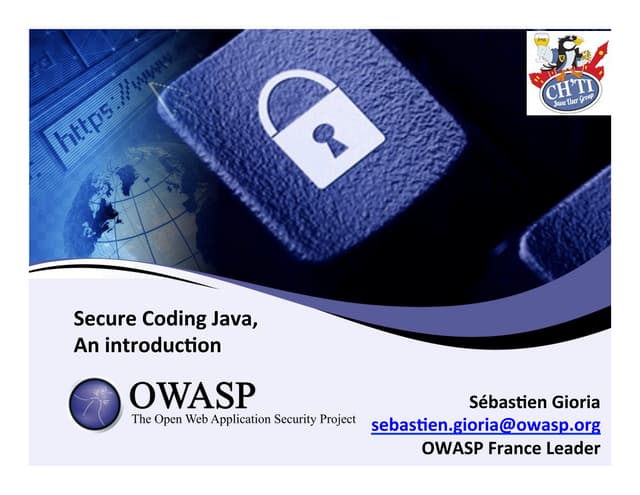 Secure Coding For Java Une Introduction Ppt