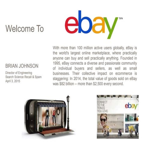 eBay Search Science, IEEE Big Data, April 3rd, 2015 | PPTX