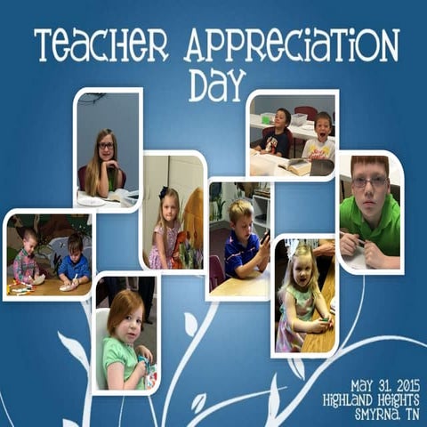 2015 05-31 Teacher Appreciation Morning Lesson | PPT