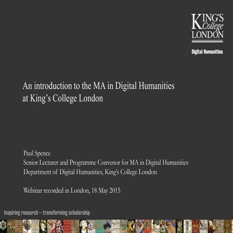 MA in Digital Humanities | PPTX