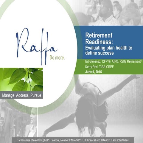 2015-06-09 Four Steps to Successful Retirement Plan Management | PDF