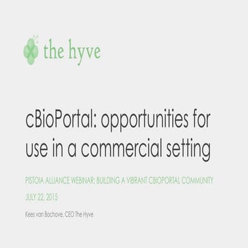 cBioPortal Webinar Slides (3/3) | PDF