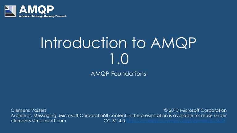 Amqp 1 0 Introduction