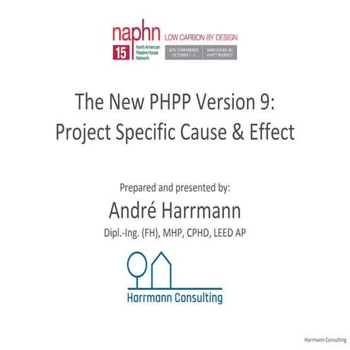 The New PHPP version 9 - Project Specific Cause & Effect | PDF